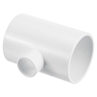 1 1/2" x 1/2" 3 Way Tee Pipe Fittings UPVC, Joint Coupling Pipe Adapter, White - Bed Bath ...